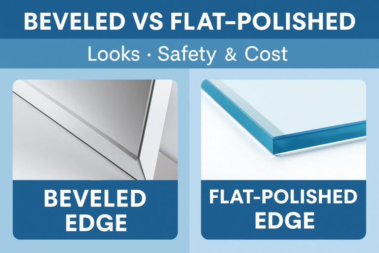 Beveled vs Flat-Polished Edges: Looks, Safety & Cost - Glass Mirror Pro LLC